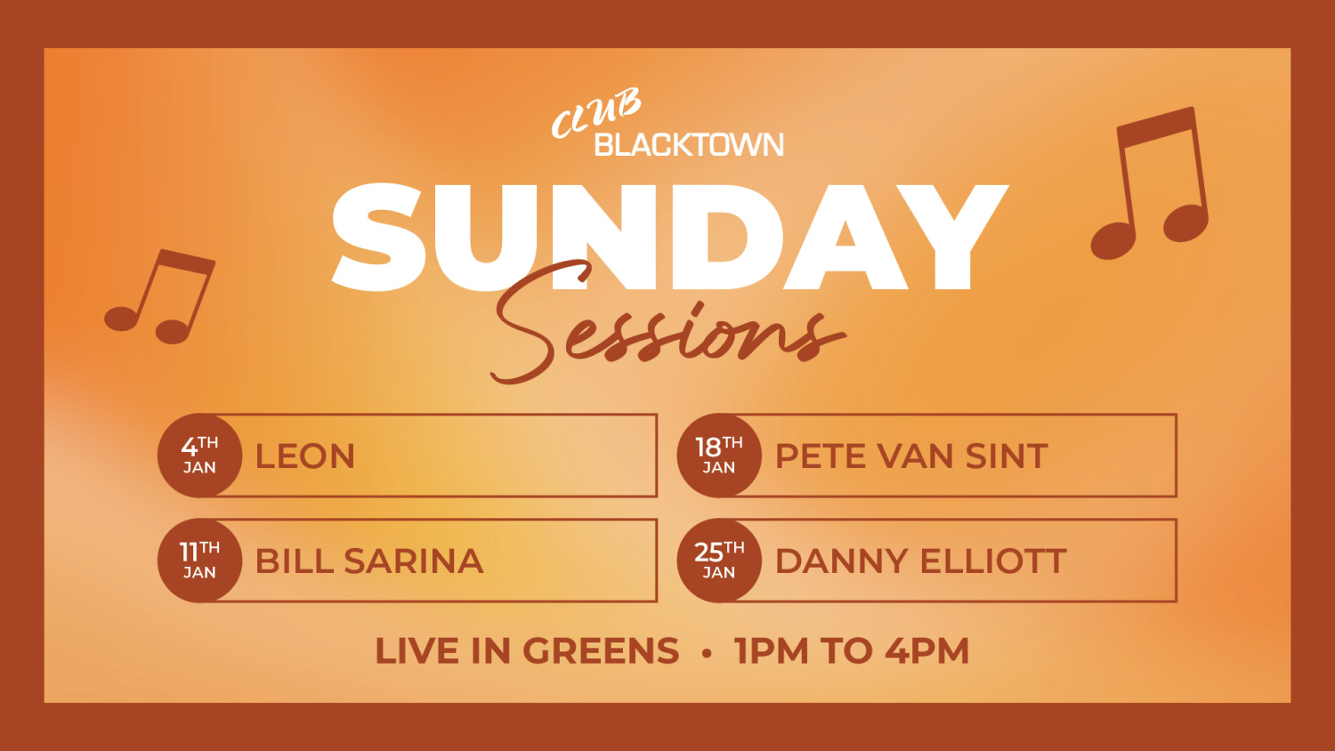 Summers Sunday Sessions – Club Blacktown